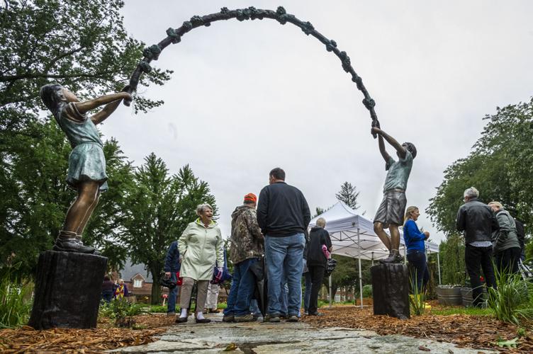 New Children's Garden Dedication with Bronze Children's Statue ...