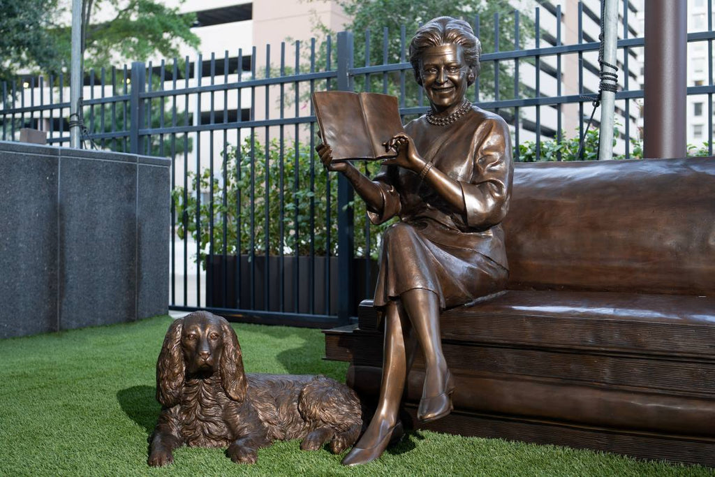 Barbara Bush Custom Bronze Statue Unveiled | Randolph Rose Collection