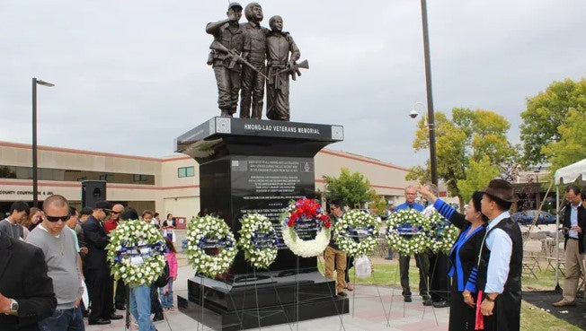 Hmong-Lao Veterans Memorial Statues Unveiled | Randolph Rose Collection