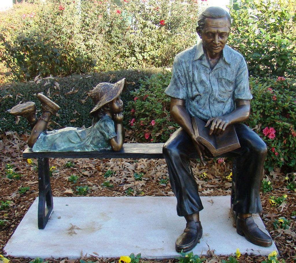 Grandfather & Children Bronze Statues | Randolph Rose Collection