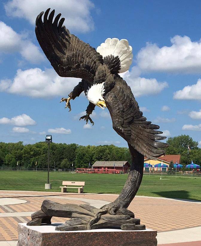 Bronze Eagle Garden Statues | Randolph Rose Collection