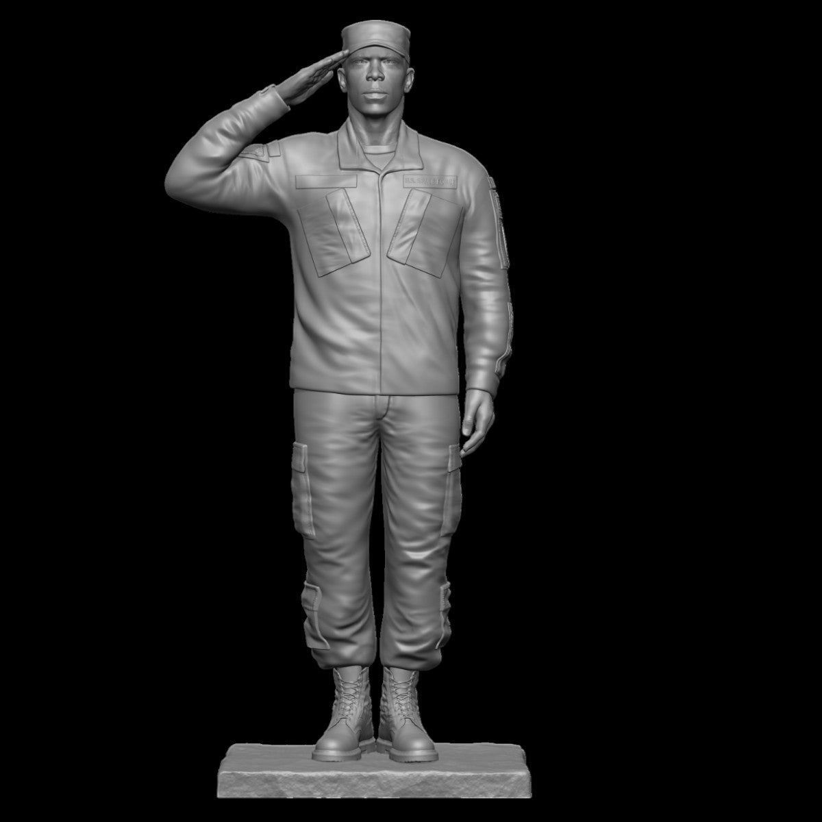 Saluting Space Force Soldier In Production | Randolph Rose Collection