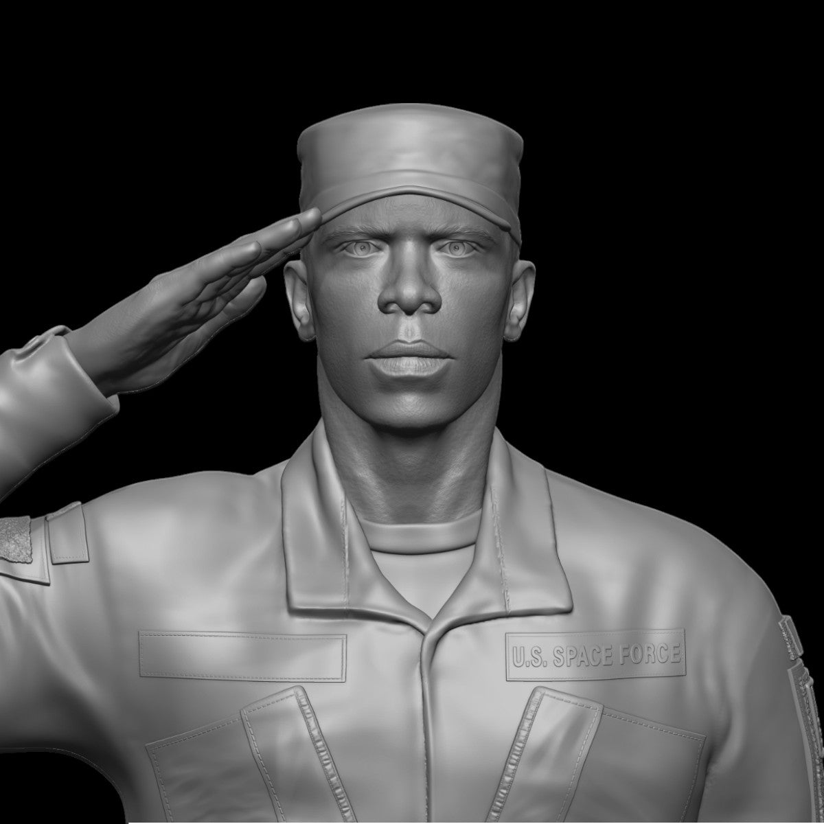 Saluting Space Force Soldier In Production | Randolph Rose Collection