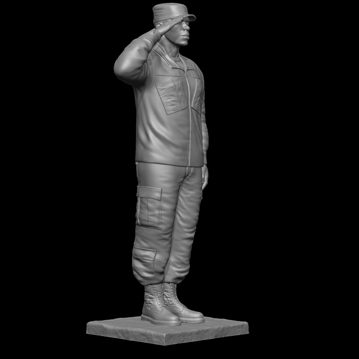 Saluting Space Force Soldier In Production | Randolph Rose Collection