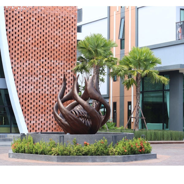 Large Bronze Eternal Flame Statue | Randolph Rose Collection