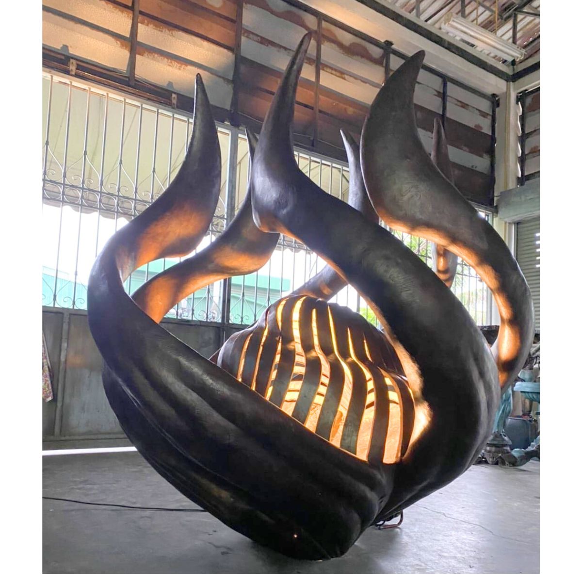 Large Bronze Eternal Flame Statue | Randolph Rose Collection