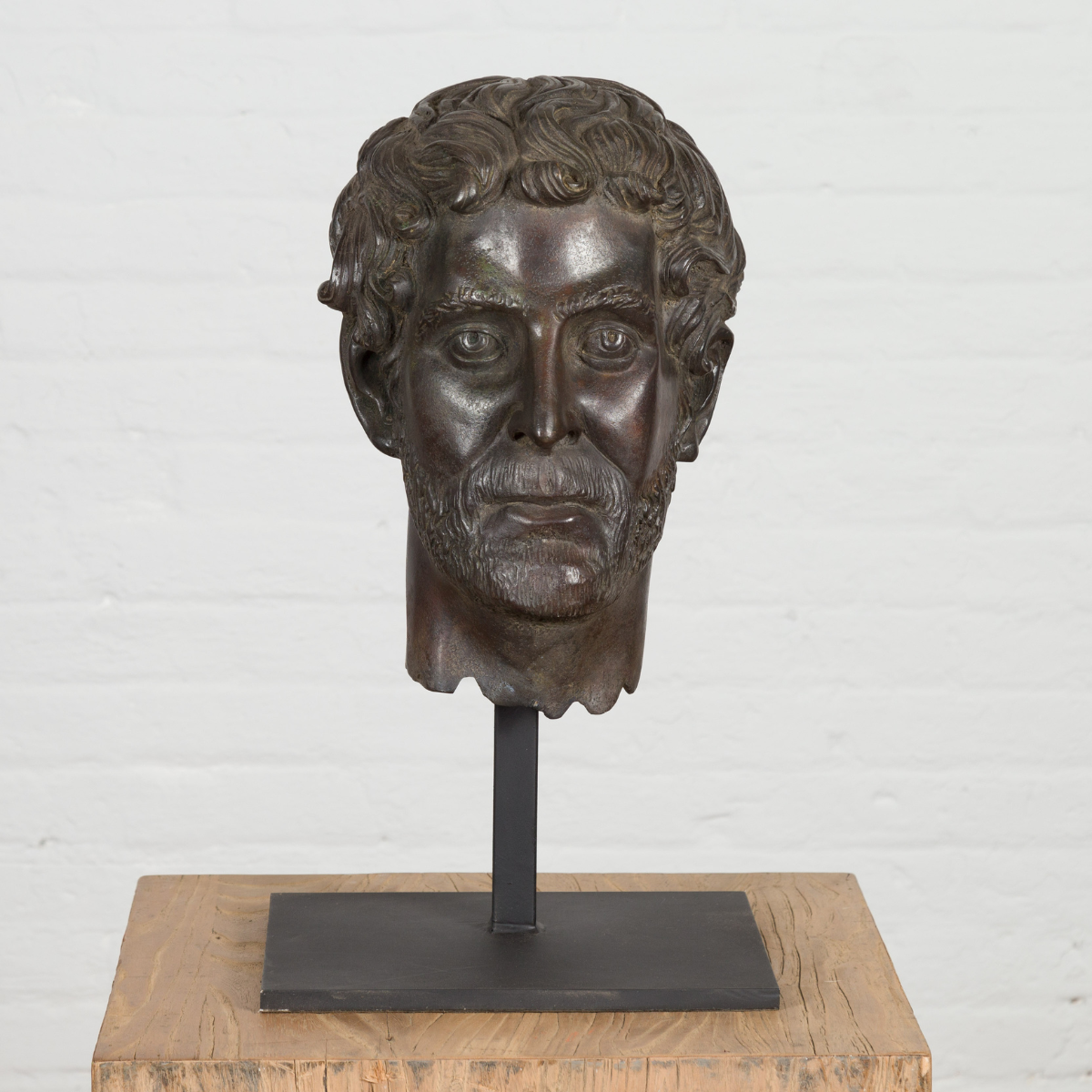 Greco-Roman Emperor Bronze Tabletop Head Bust | Randolph Rose Collection