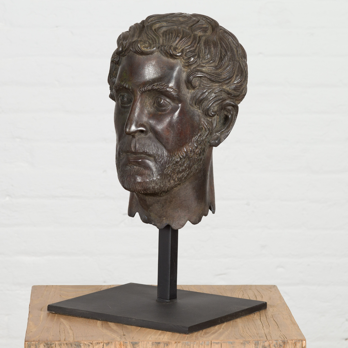 Greco-Roman Emperor Bronze Tabletop Head Bust | Randolph Rose Collection