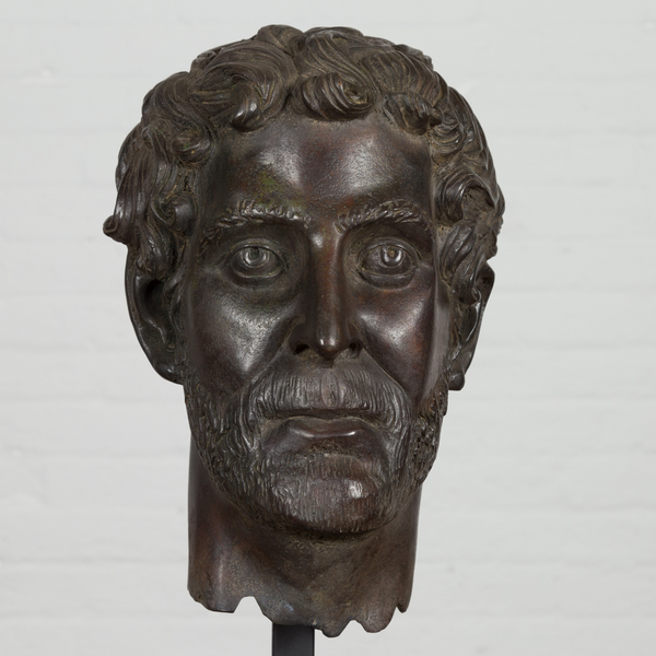 Greco-Roman Emperor Bronze Tabletop Head Bust | Randolph Rose Collection