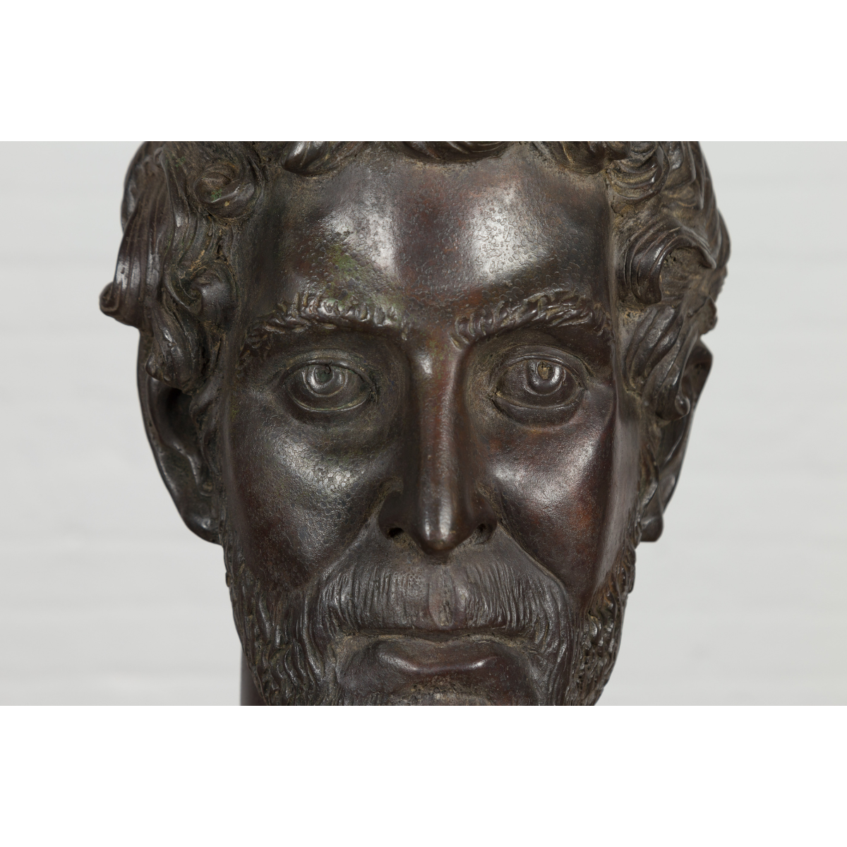 Greco-Roman Emperor Bronze Tabletop Head Bust | Randolph Rose Collection