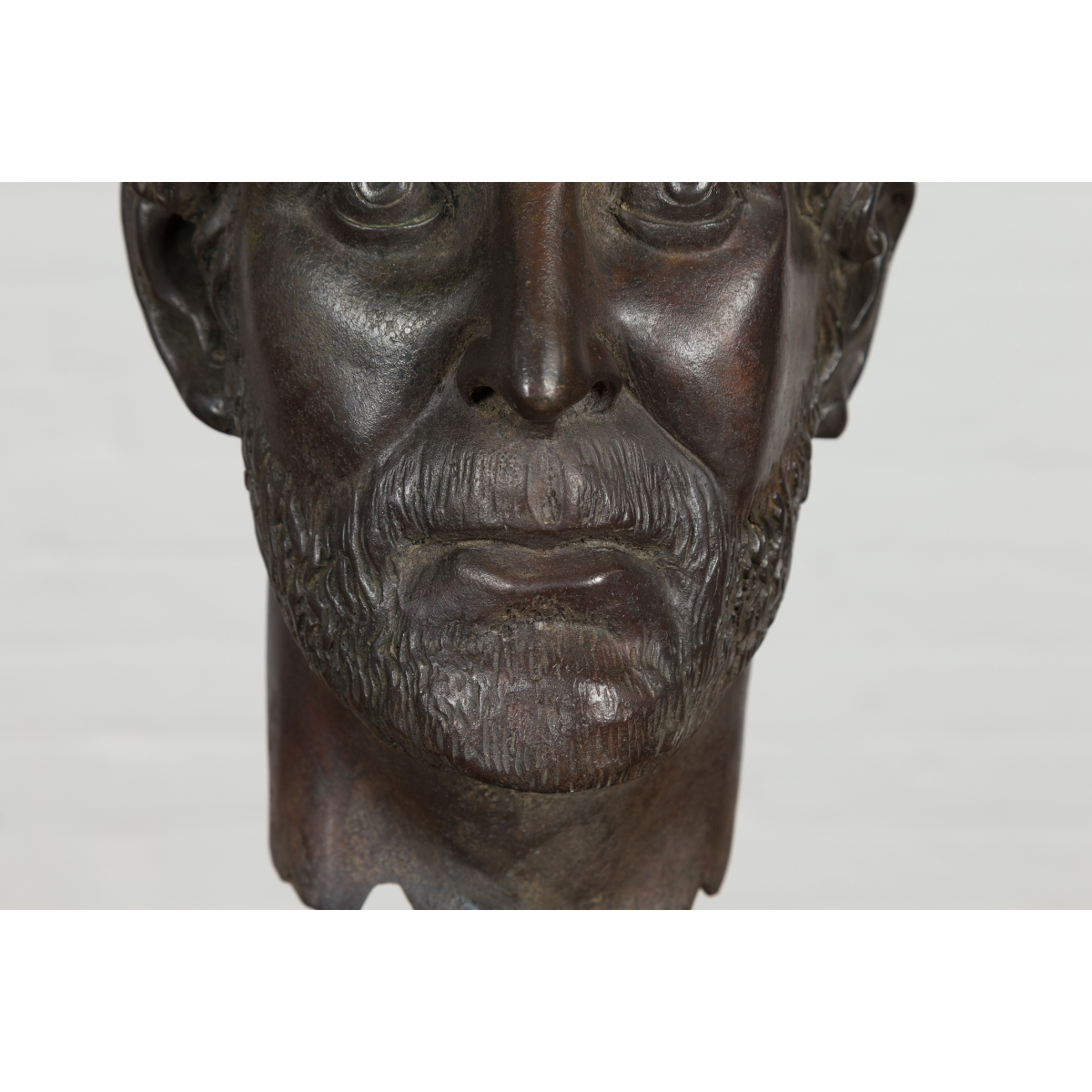 Greco-Roman Emperor Bronze Tabletop Head Bust | Randolph Rose Collection