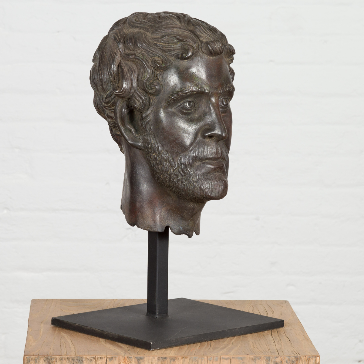 Greco-Roman Emperor Bronze Tabletop Head Bust | Randolph Rose Collection