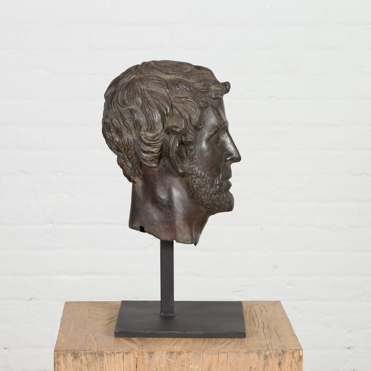 Greco-Roman Emperor Bronze Tabletop Head Bust | Randolph Rose Collection