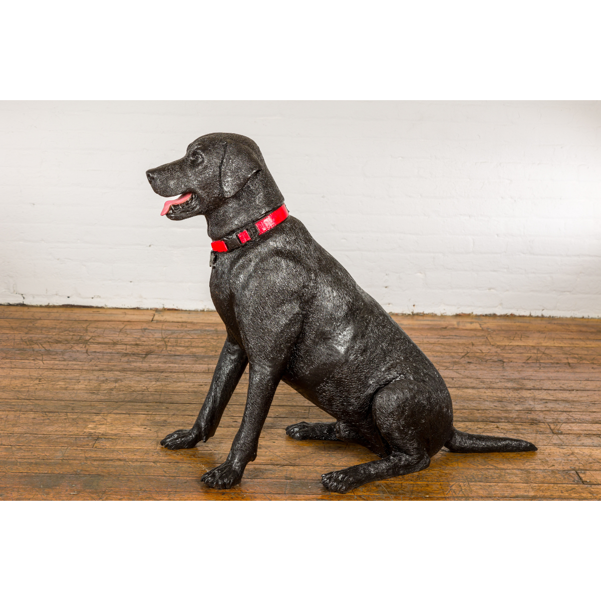 Bronze Labrador Dog Statue Sitting | Randolph Rose Collection