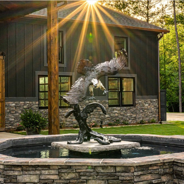Bronze Flying Osprey Bird Statue | Randolph Rose Collection