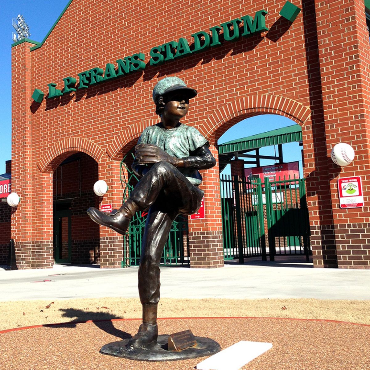 Life-size Children's Bronze Statue of a Baseball Pitcher | Randolph ...