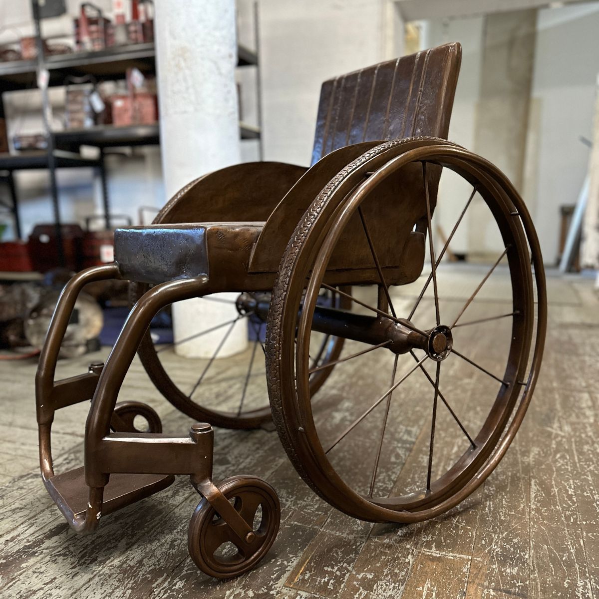 Custom Per4Max Bronze Wheelchair Statue | Randolph Rose Collection