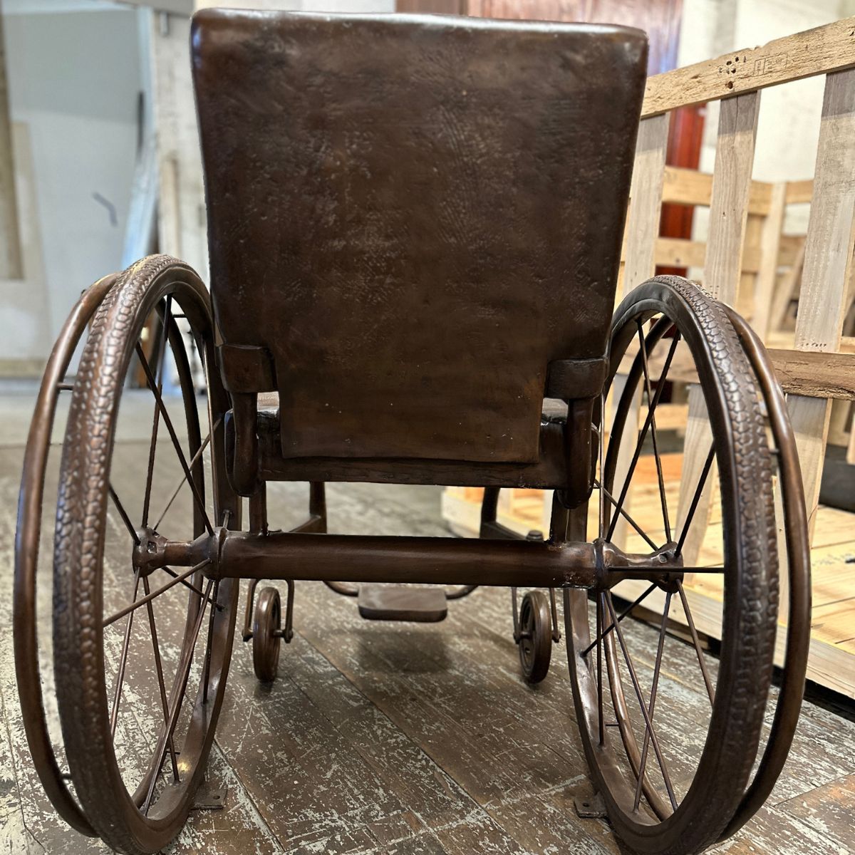 Custom Per4Max Bronze Wheelchair Statue | Randolph Rose Collection