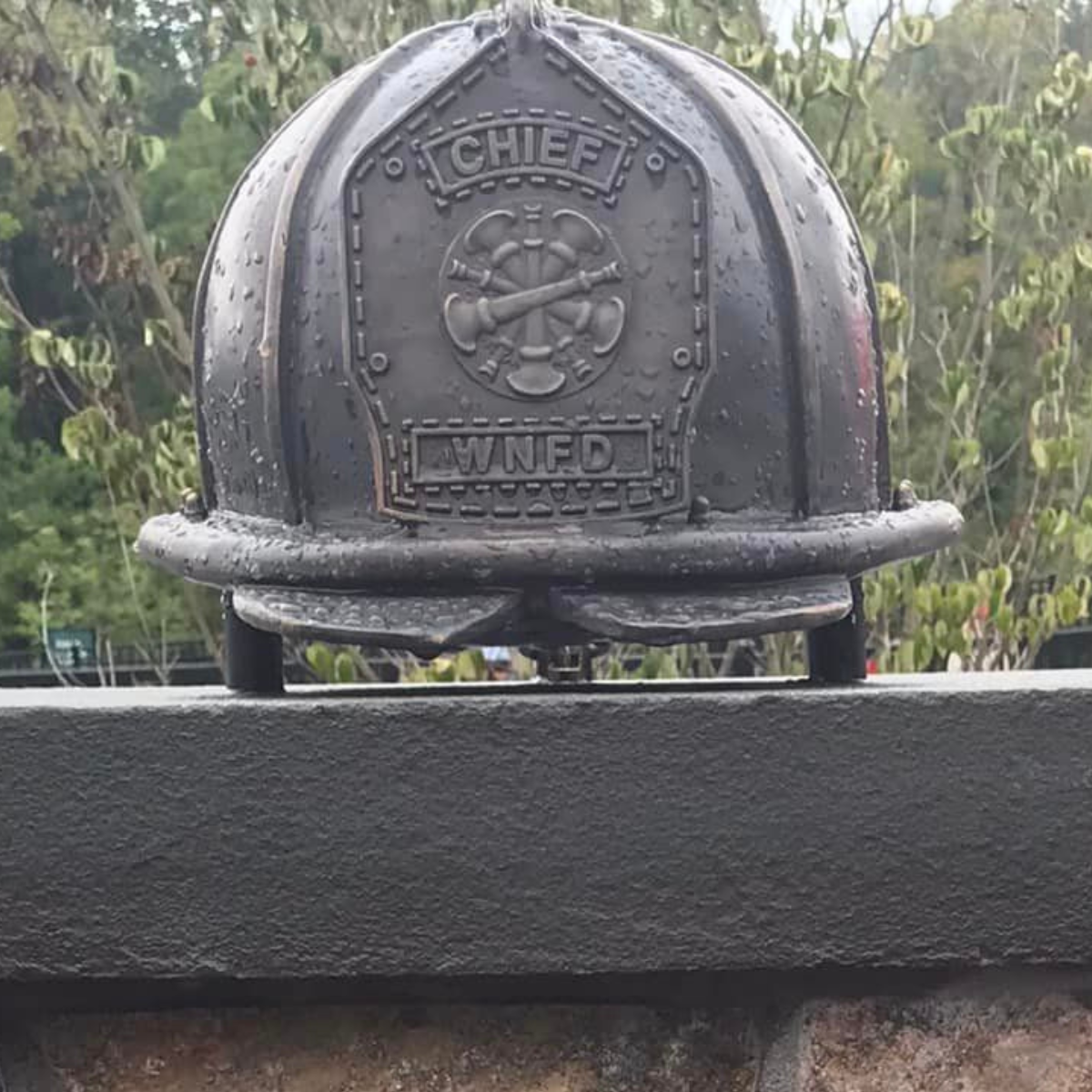 Life-size Custom Bronze Fire Chief Helmet | Randolph Rose Collection