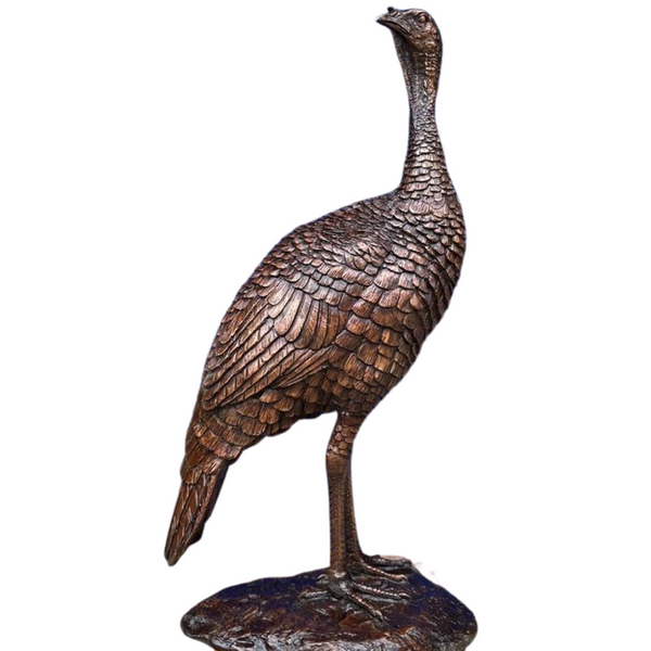 Set of Bronze Turkeys Statues and Hen Statues | Randolph Rose Collection