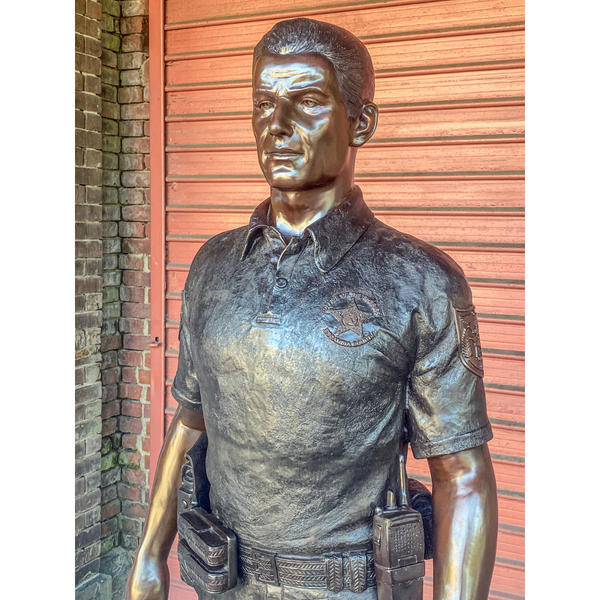 Bronze Patriotic Statue of a Police Officer Standing | Randolph Rose ...
