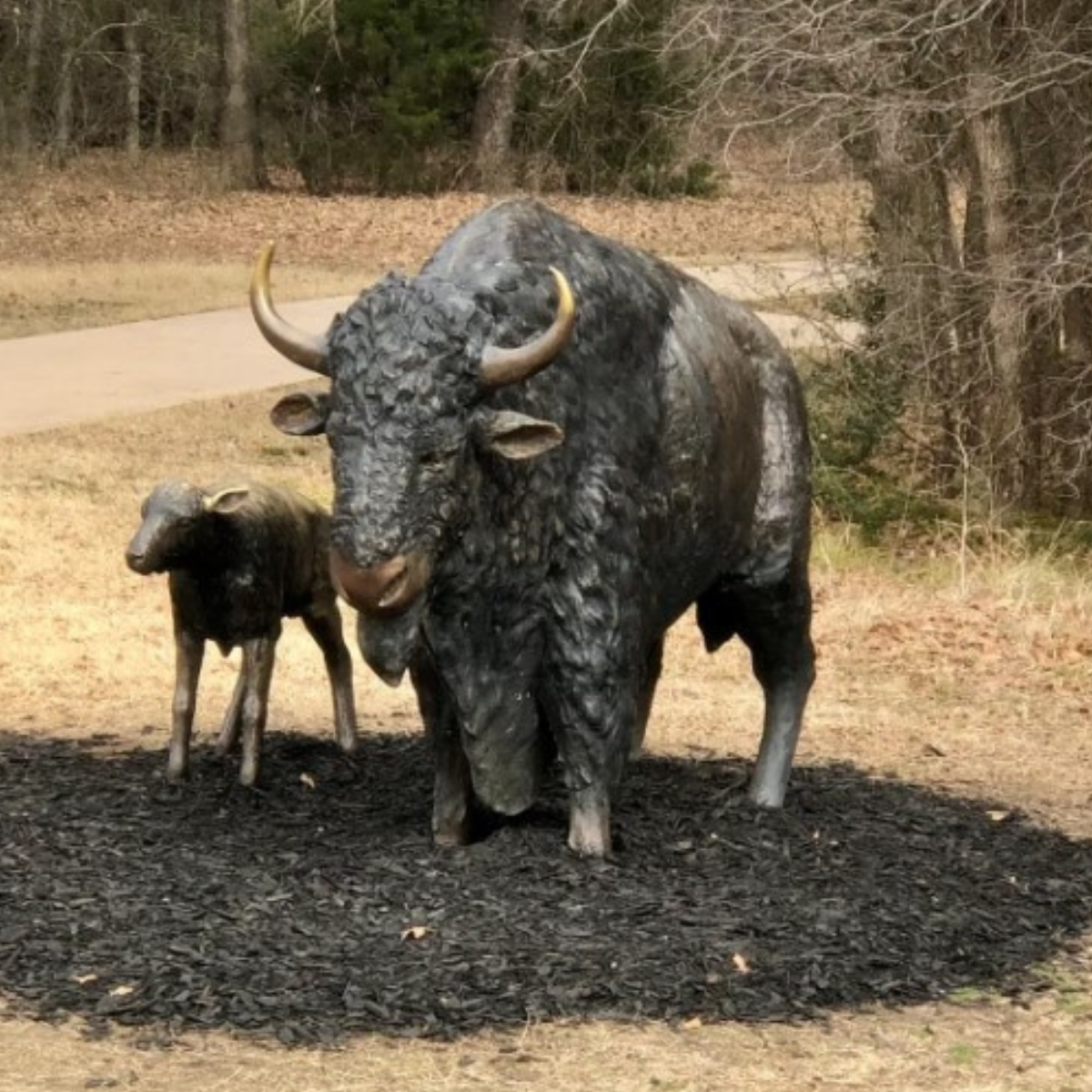 Shop This Large Bronze Buffalo Statue with Lifelike Details| Randolph ...