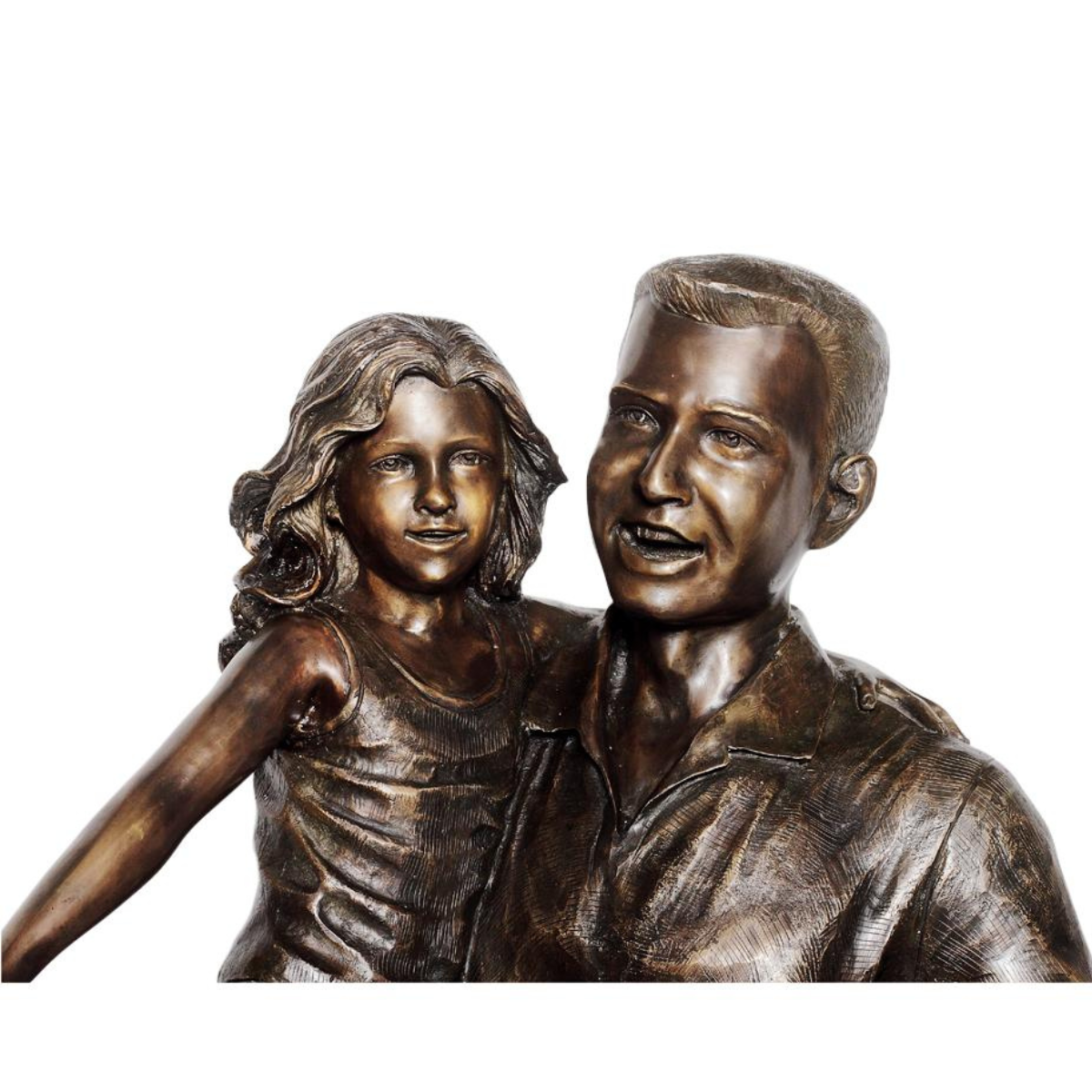 Bronze Family Statue of Mom, Dad & Kids | Randolph Rose Collection