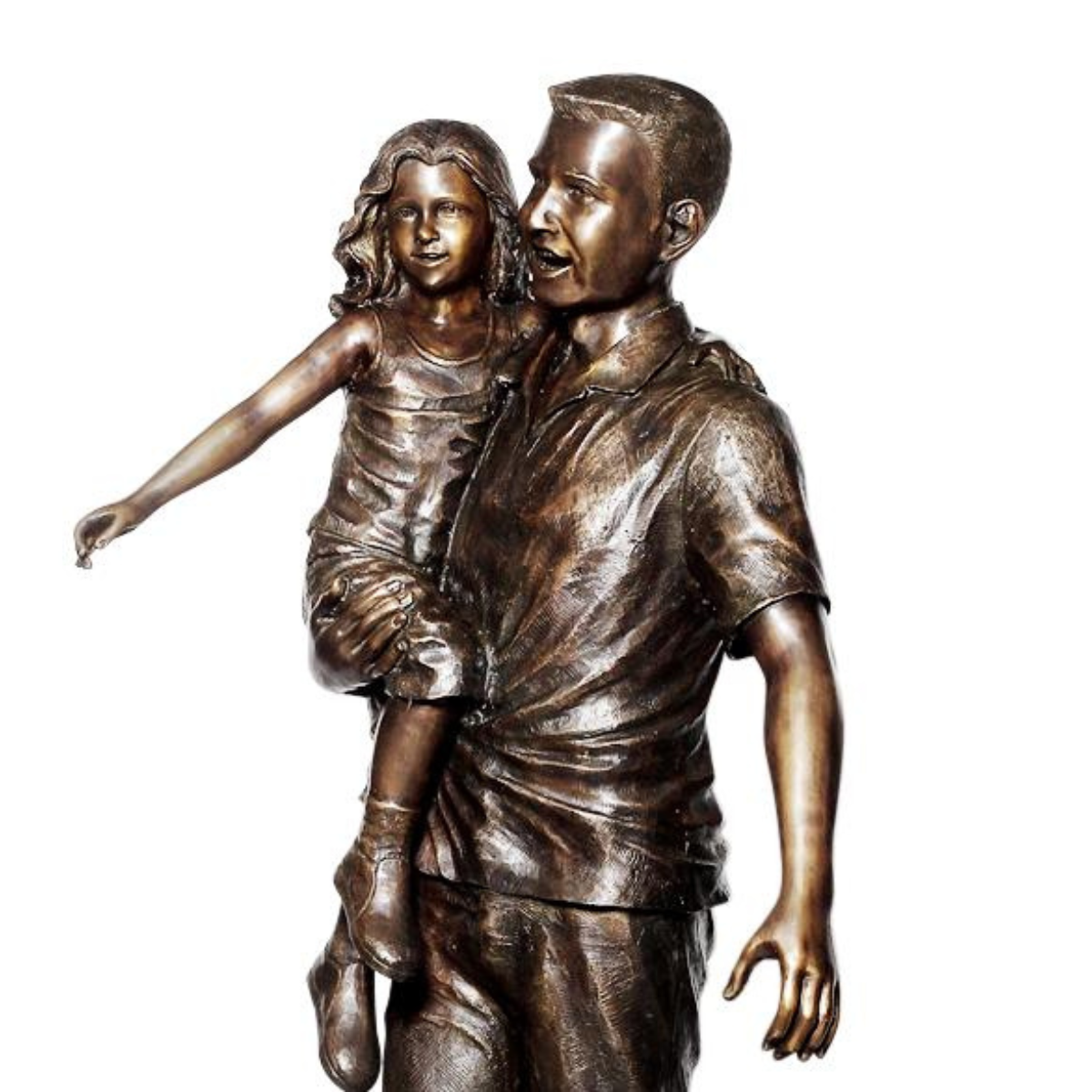 Bronze Family Statue of Mom, Dad & Kids | Randolph Rose Collection