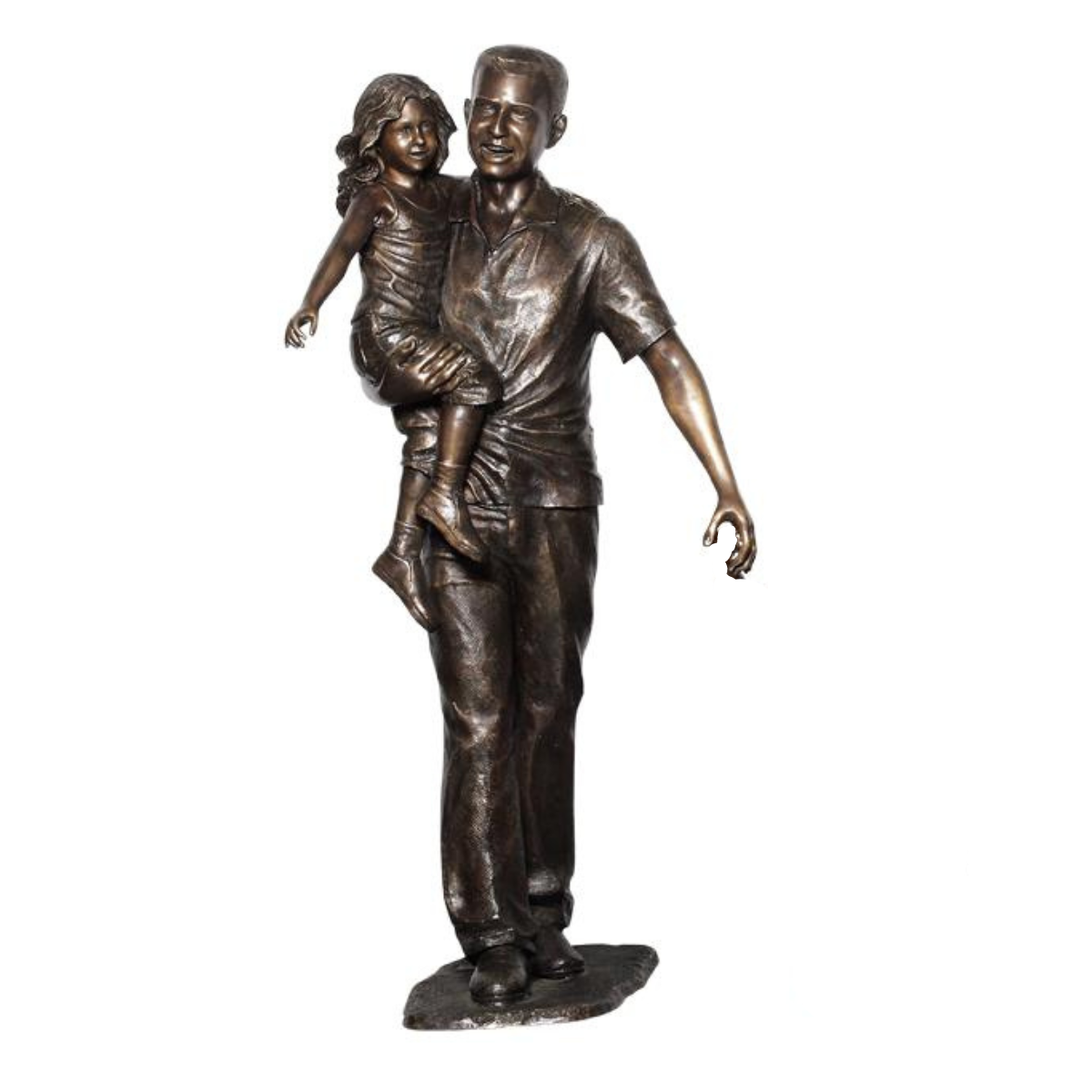 Bronze Family Statue of Mom, Dad & Kids | Randolph Rose Collection