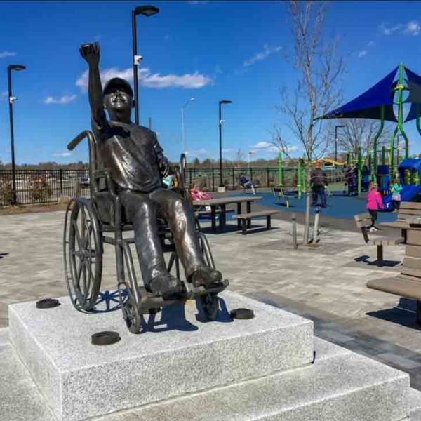 Children's Inclusive Wheelchair Statue | Randolph Rose Collection