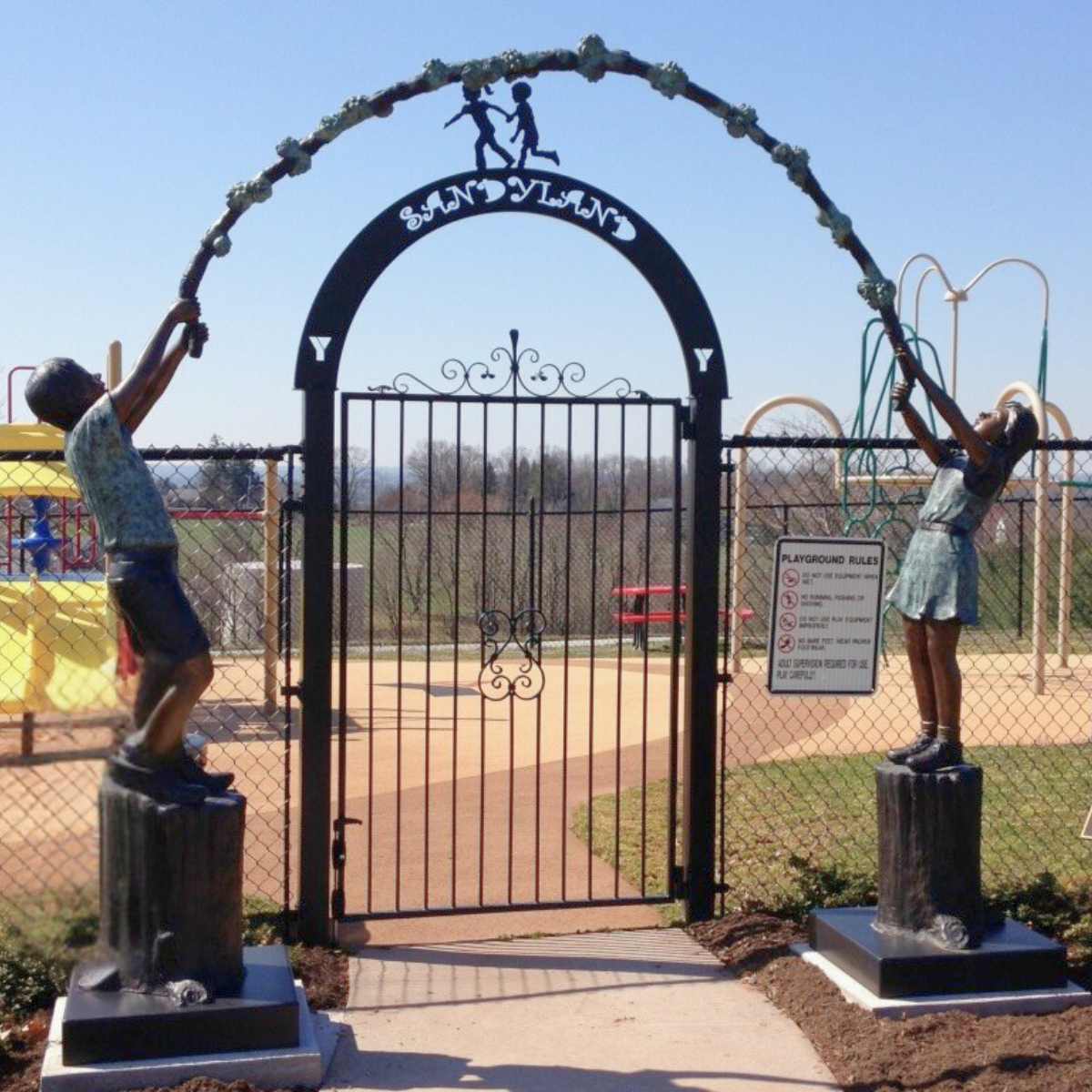 Bronze Garden Statue Arbor Children | Randolph Rose Collection