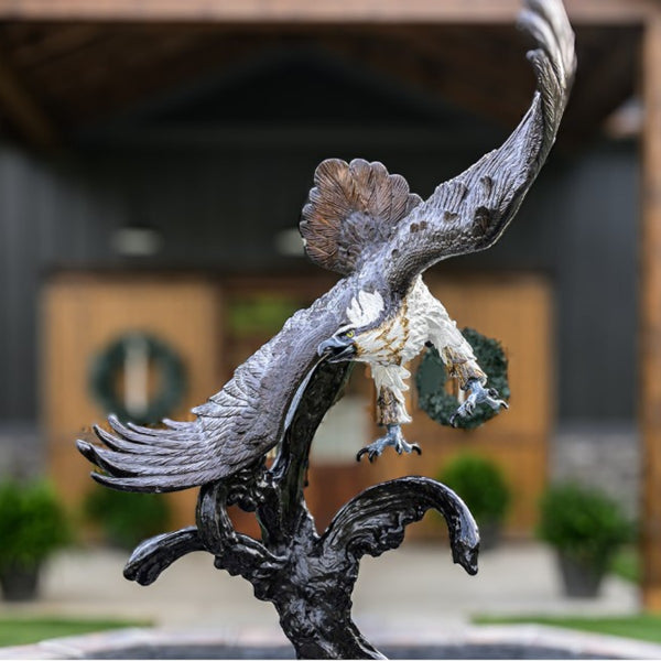 Bronze Flying Osprey Bird Statue | Randolph Rose Collection