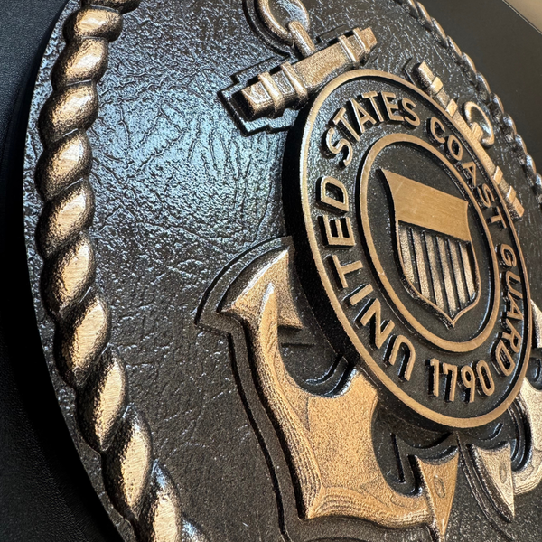 Bronze Military Plaque of Coast Guard Seal | Randolph Rose Collection