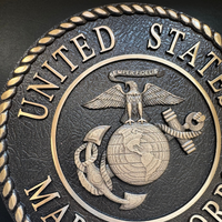 Patriotic Bronze Marine Corps Seal Plaque | Randolph Rose Collection
