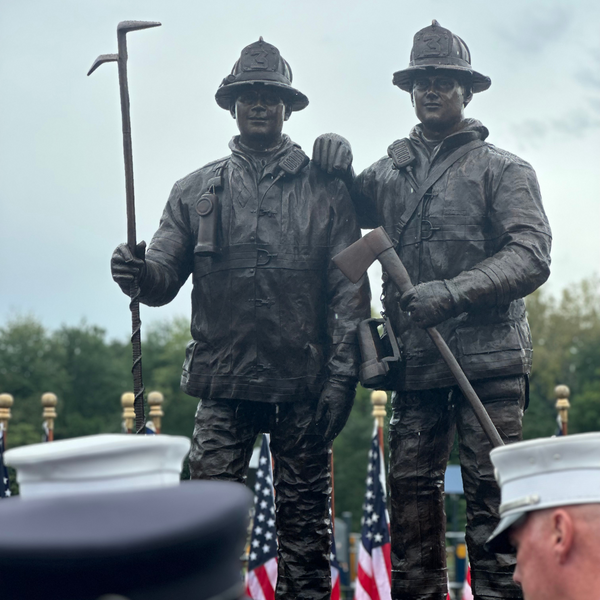 Pair of Custom Bronze Firefighter Statues | Randolph Rose Collection