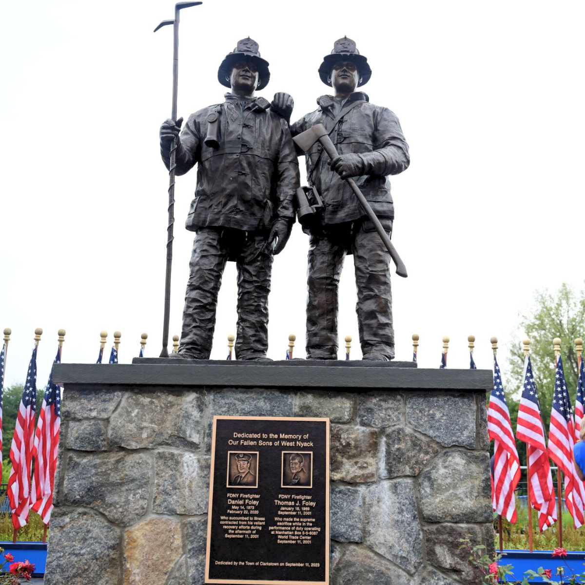 Pair of Custom Bronze Firefighter Statues | Randolph Rose Collection
