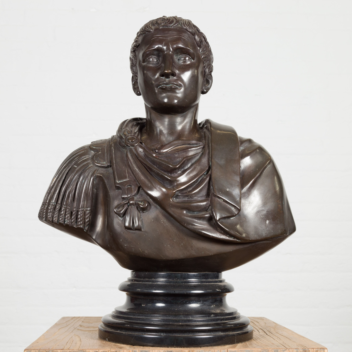 Bronze Tabletop Bust of Roman Emperor Caesar Augustus | Randolph Rose ...