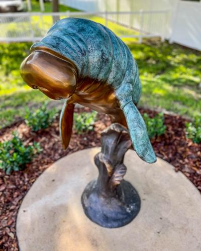Bronze Manatee Statue of a Swimming Manatee | Randolph Rose Collection