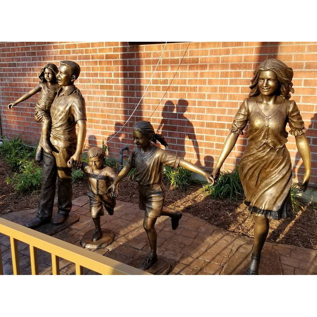 Bronze Family Statue of Mom, Dad & Kids | Randolph Rose Collection