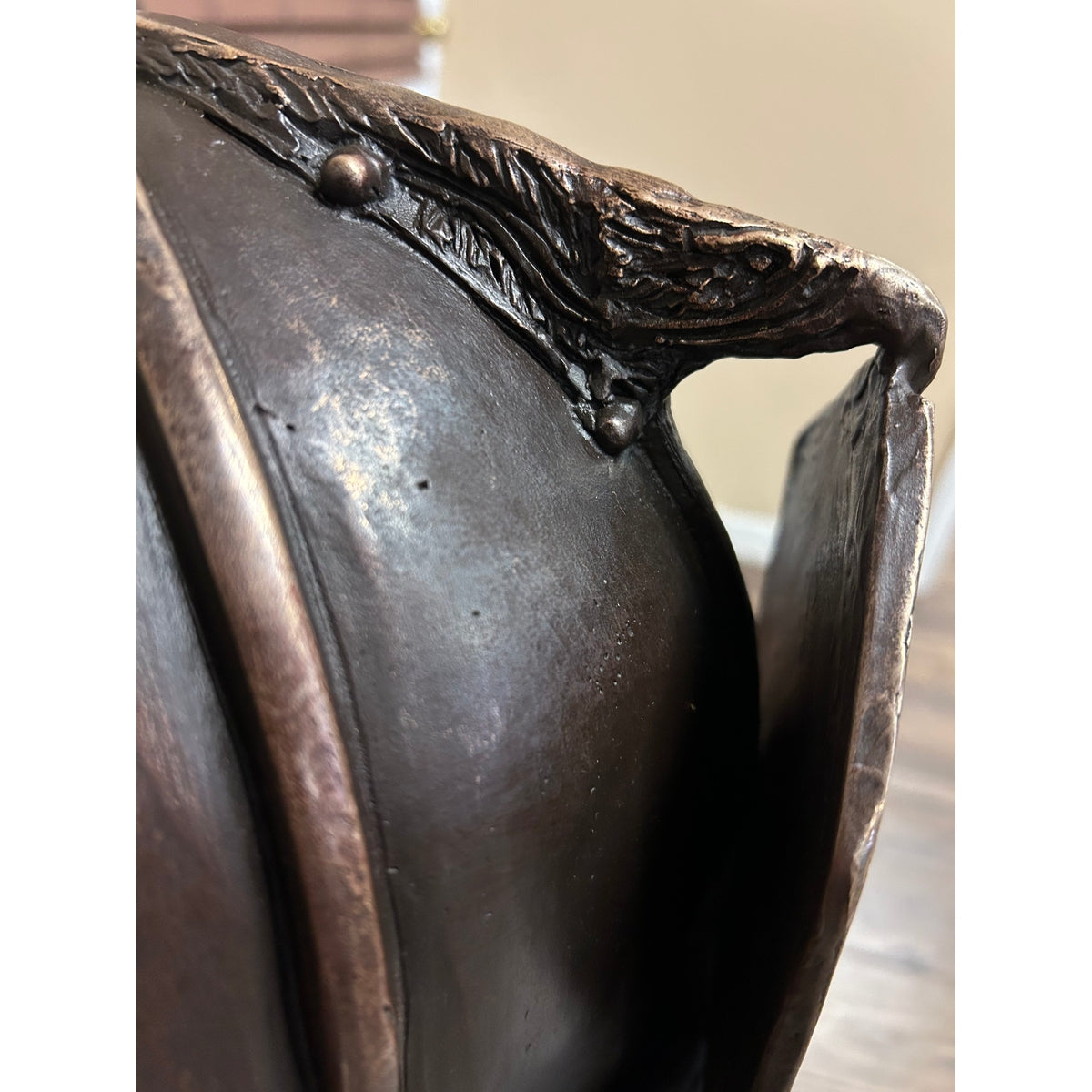 Life-size Custom Bronze Fire Chief Helmet | Randolph Rose Collection