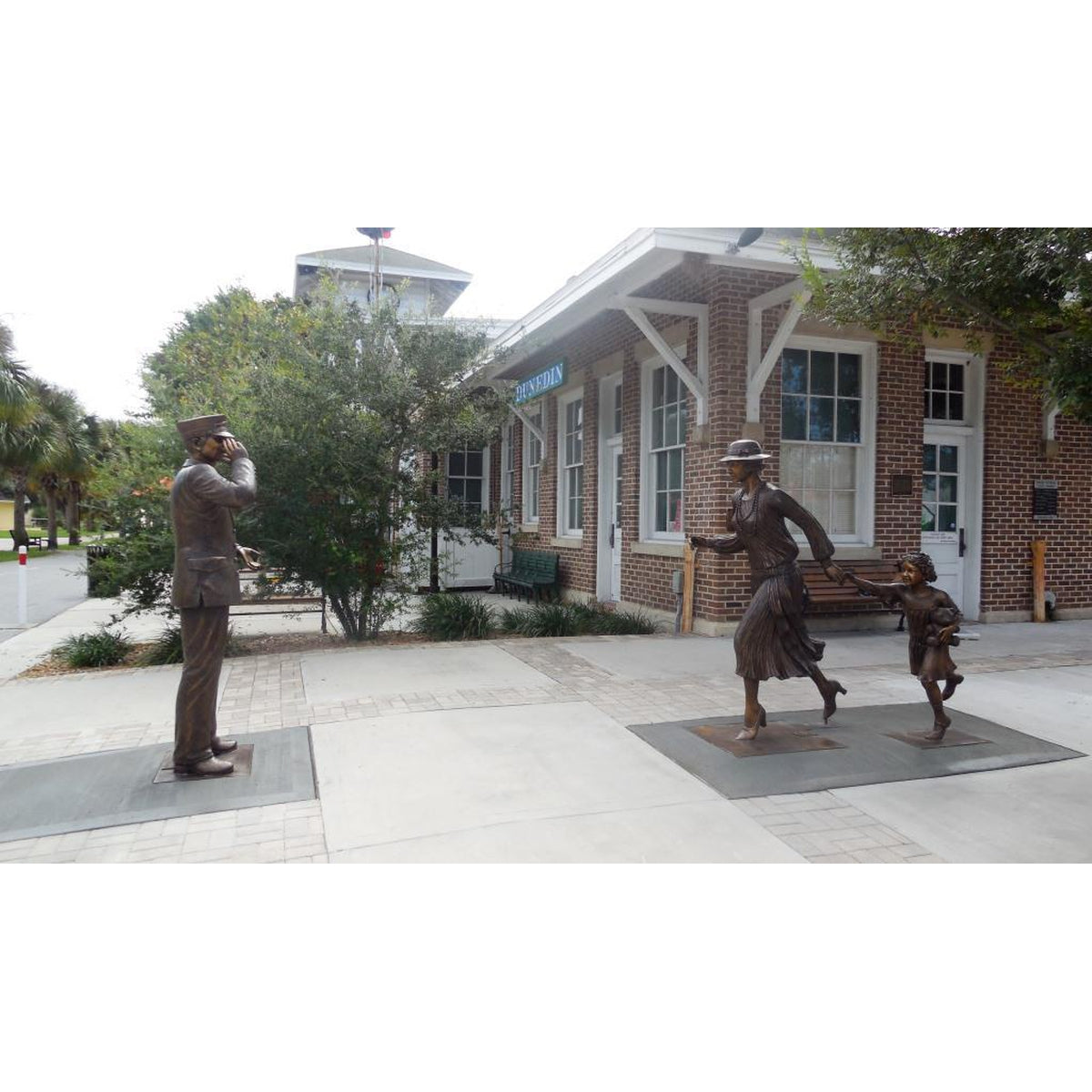 All Aboard Custom Bronze Train Statue Set | Randolph Rose Collection