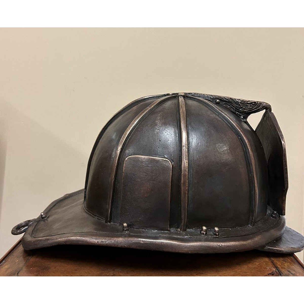 Life-size Custom Bronze Fire Chief Helmet | Randolph Rose Collection