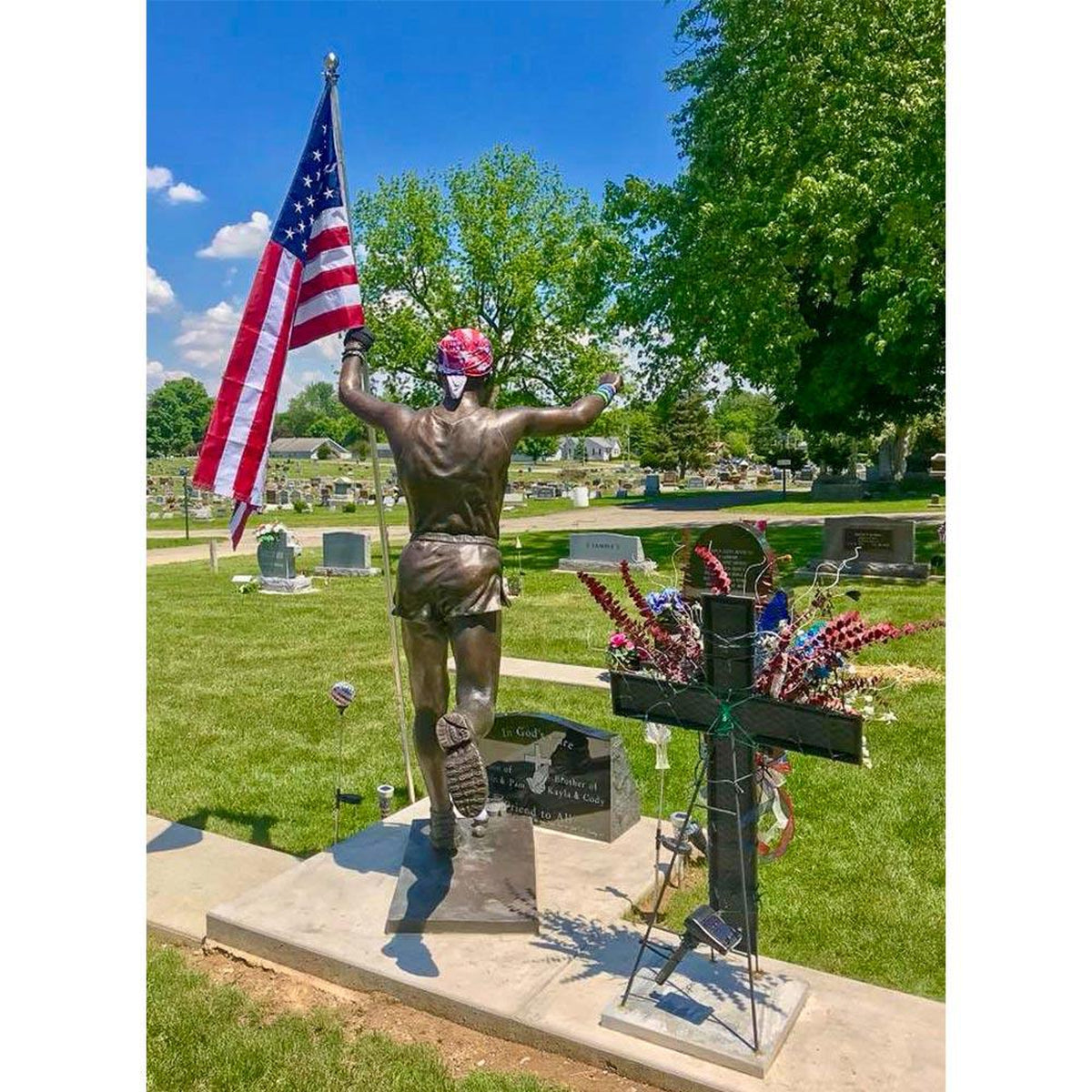 Bronze Statue of a Running Marathon Runner | Randolph Rose Collection