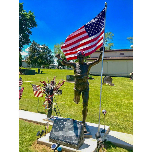 Bronze Statue of a Running Marathon Runner | Randolph Rose Collection
