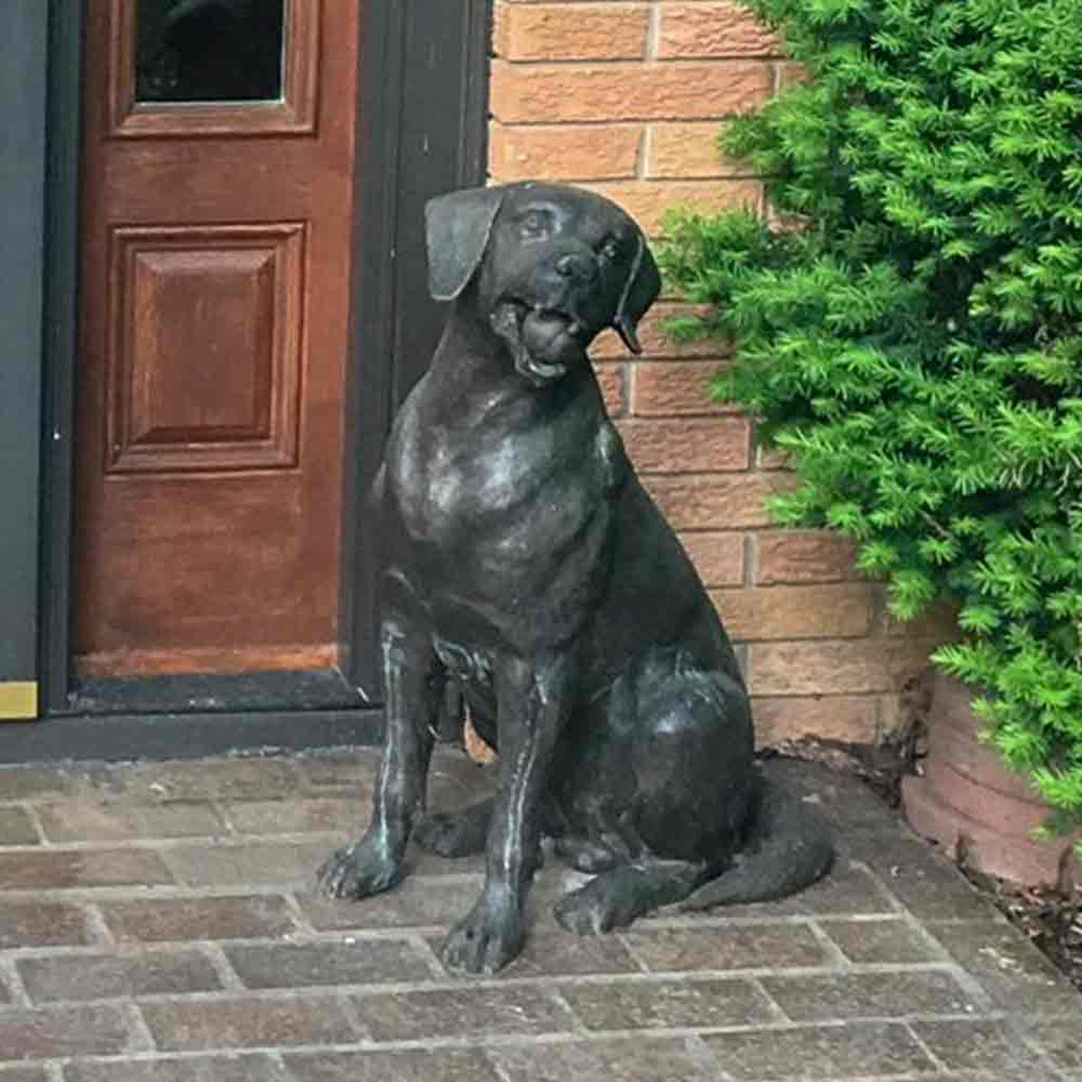 Life-size Labrador Dog Statue with Tennis Ball in Mouth | Randolph Rose ...