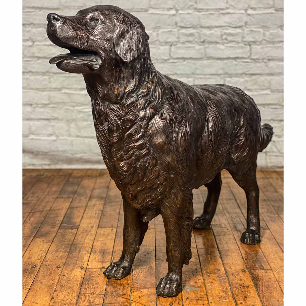 Bronze Golden Retriever Dog Garden Statue | Randolph Rose Collection
