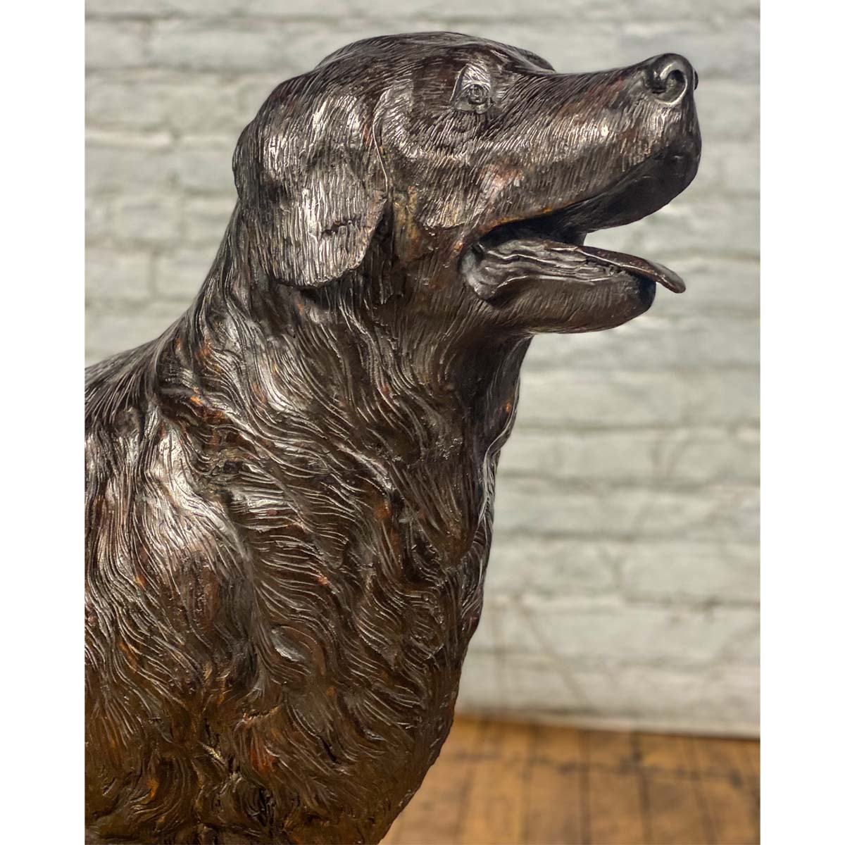 Bronze Golden Retriever Dog Garden Statue | Randolph Rose Collection