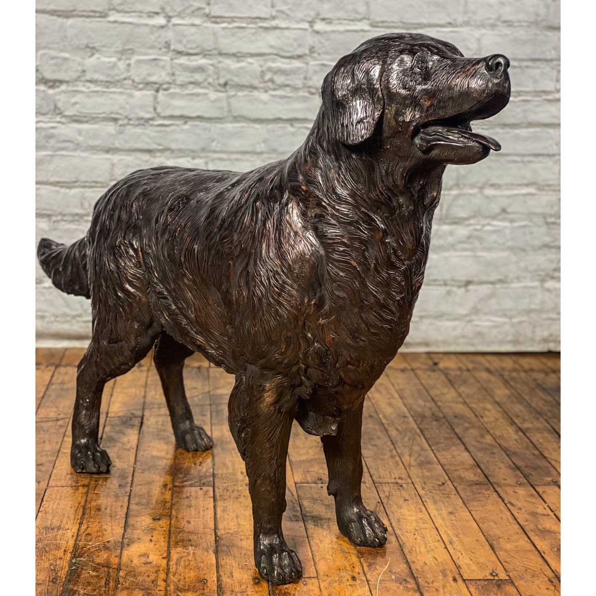 Bronze Golden Retriever Dog Garden Statue | Randolph Rose Collection
