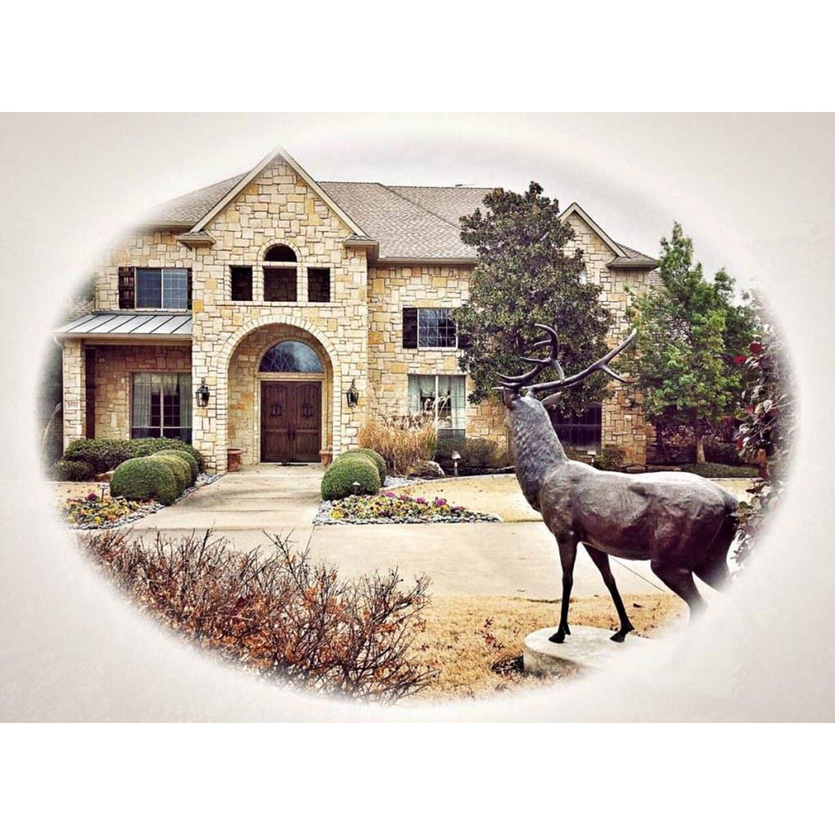 Life-Size Standing Elk Statue | Randolph Rose Collection