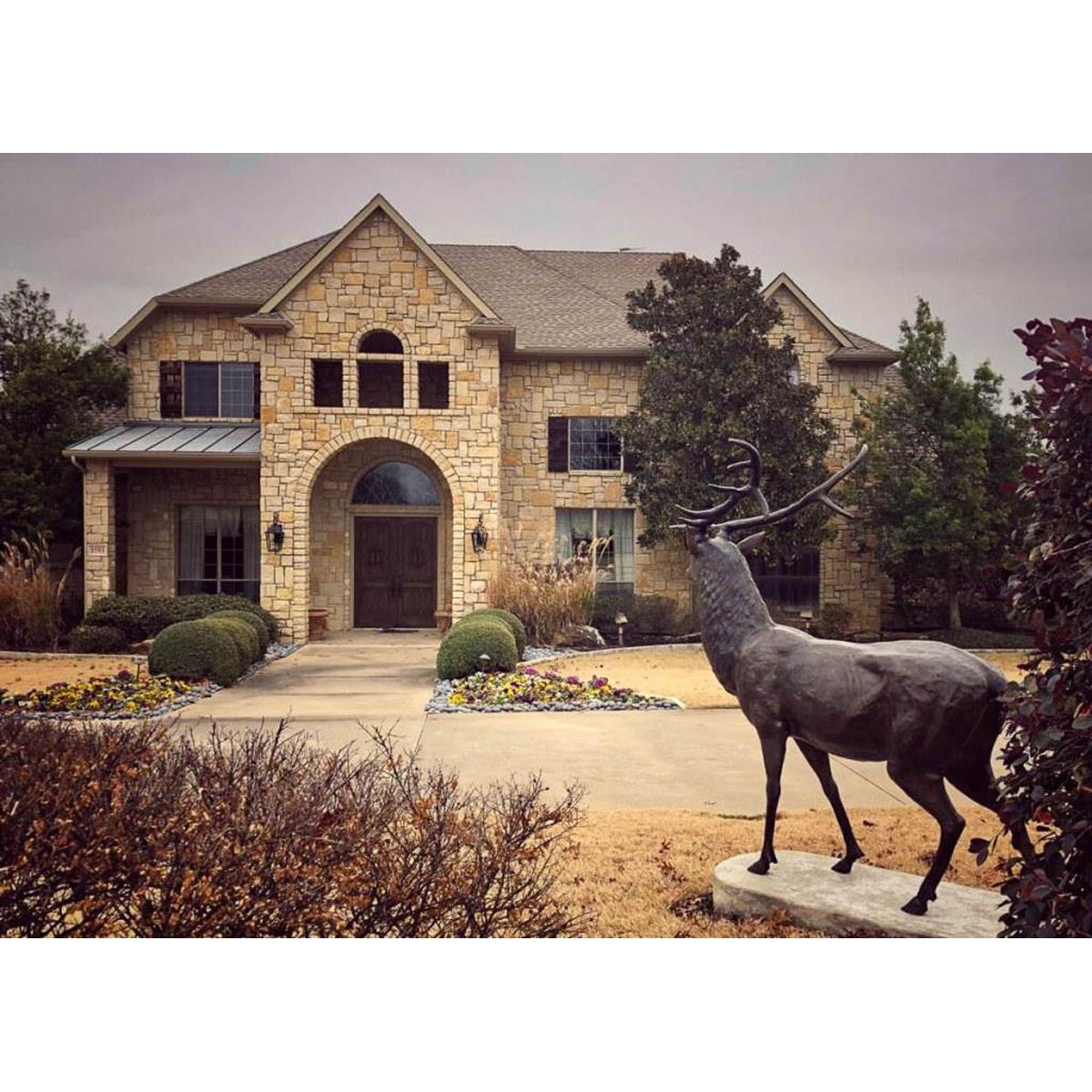 Life-Size Standing Elk Statue | Randolph Rose Collection